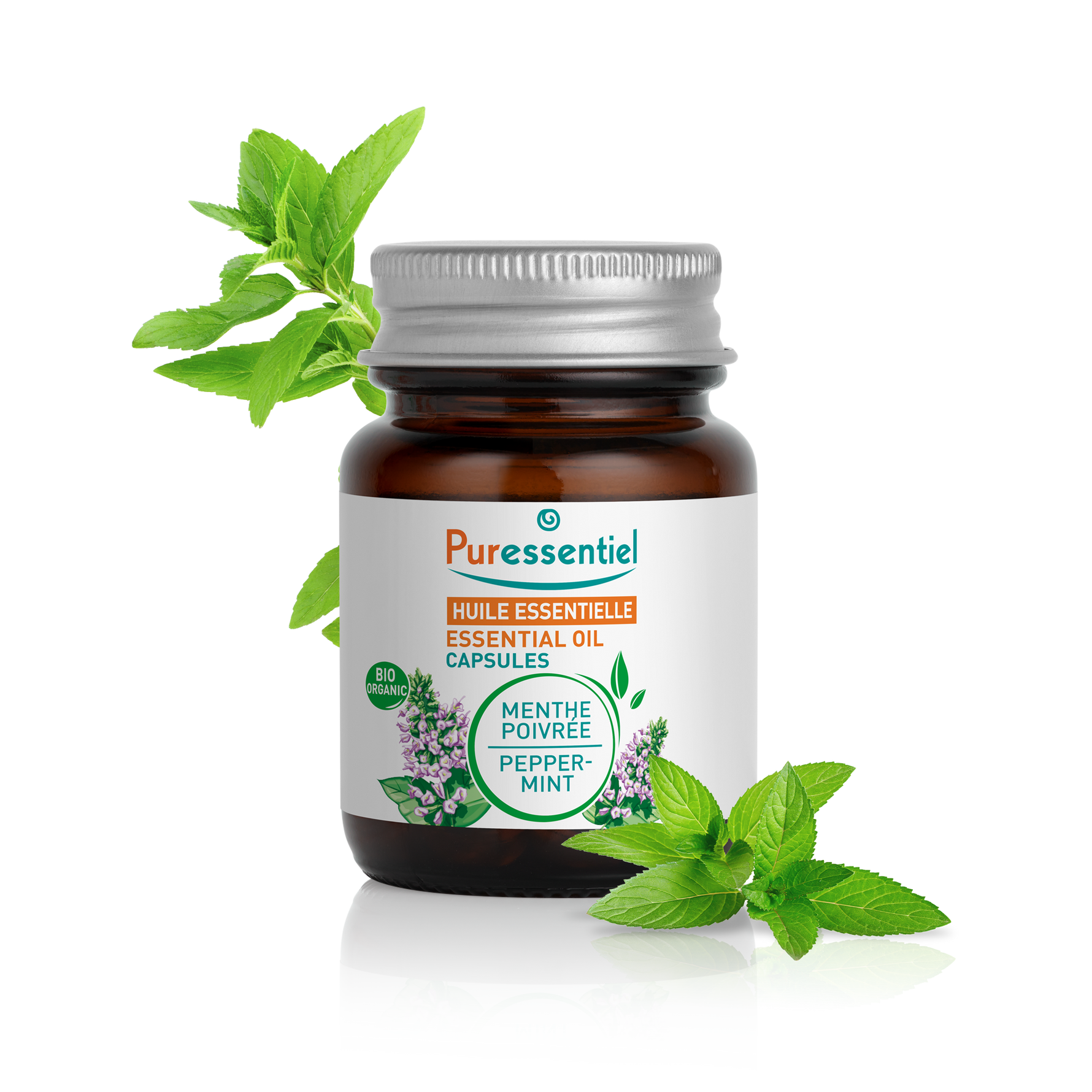 Capsules d'Huile Essentielle de Menthe poivrée BIO | Aromathérapie ...